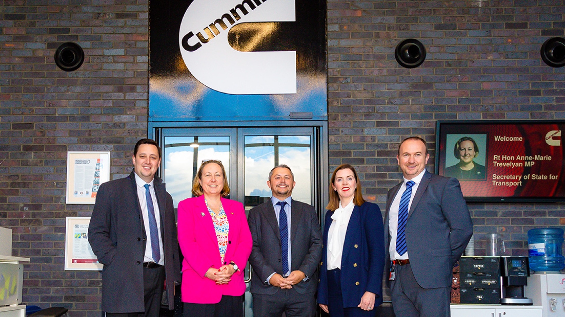 Secretary of State for Transport Trevelyan Visits Cummins Darlington ...